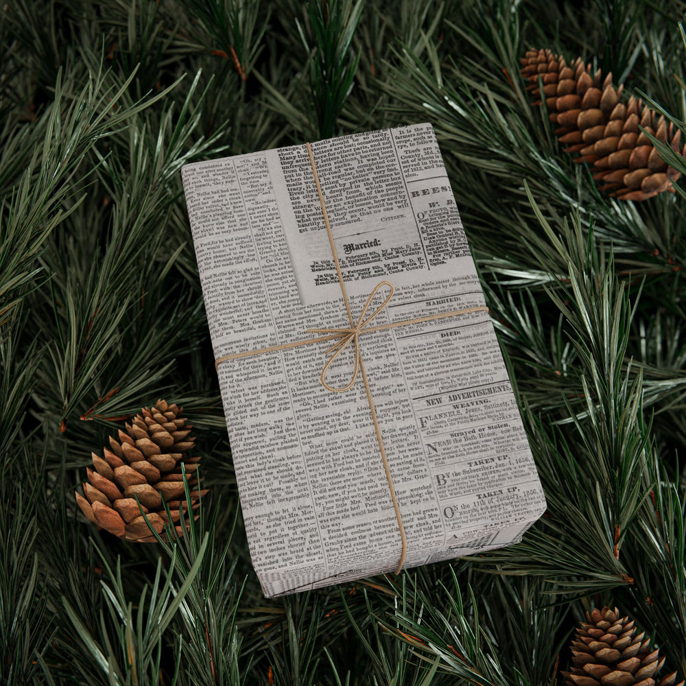 Newspaper Print Wrapping Paper - EMPLOYEE – Deseret News Store
