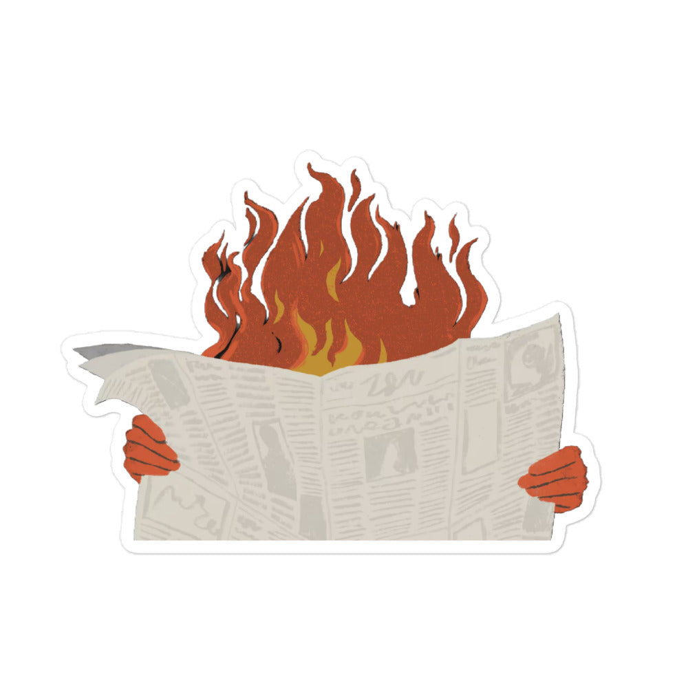 Hair on Fire Sticker – Deseret News Store